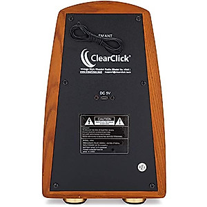 ClearClick Vintage Style AM/FM Radio with Bluetooth - Handmade Wooden Exterior with Classic Retro Look
