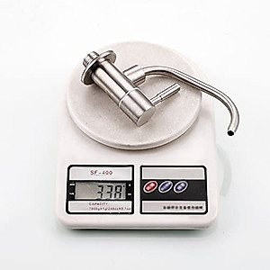 Kitchen Faucets Drinking Water Faucet with Push Lever Reverse Osmosis Stainless Steel Wall Mount Utility Sink Faucet,Brushed A