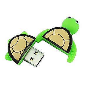 Novelty Tortoise Shape Design 32GB USB 2.0 Flash Drive Cute Memory Stick Sea Turtle Thumb Drive Data Storage Pendrive Cartoon Jump Drive Gift (tortoise-32GB)