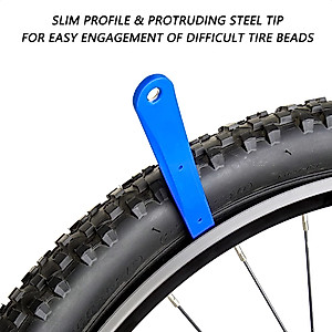 TISEKER Steel-Core Tyre Lever Carded Tool, Metal Boosted Tire Levers Tool for Bike Bicycle Tire Repair