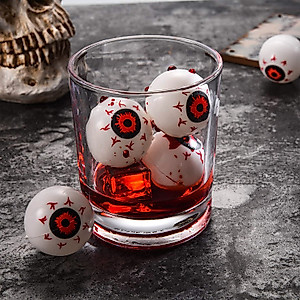 Olen Eyeballs for Halloween Decorations Trick or Treat Spooky Scary Horror Props, 6 pcs