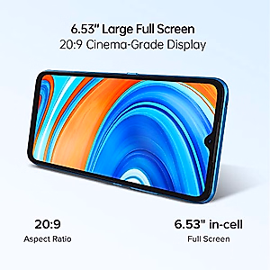 UMIDIGI A9 Cell Phone, 64GB Fully Unlocked Smartphone, 5150mAh Battery Android Phone with 6.53" HD+ Full Screen and 13MP AI Triple Camera.
