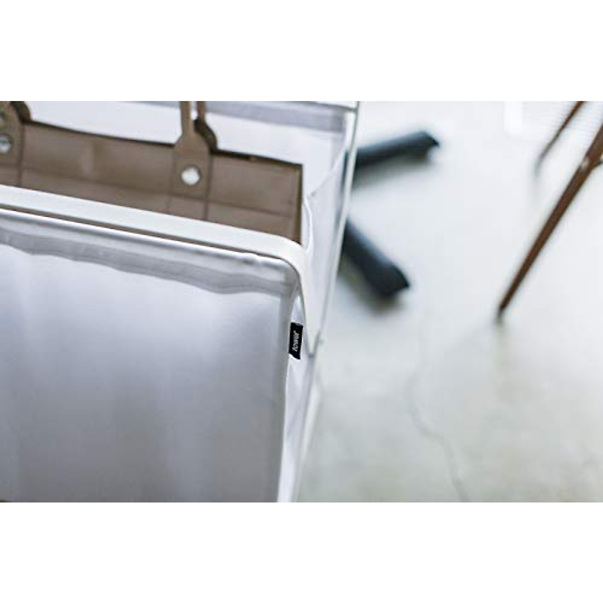 YAMAZAKI home Tower Storage Hamper White