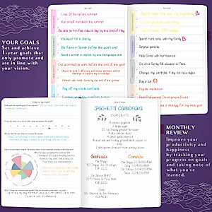 Legend Planner PRO Hourly Schedule - Weekly & Daily Organizer with Time Slots. Appointment Book Journal for Work & Personal, A4 (Purple)