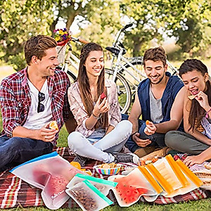 11 Pack Gallon Freezer Bags, Reusable Gallon Storage Bags Zip lock Food Storage Bags for Meat, Sandwich, Fruit, Home Fridge Kitchen Organization and Storage Meal Prep Leakproof Freezer Containers