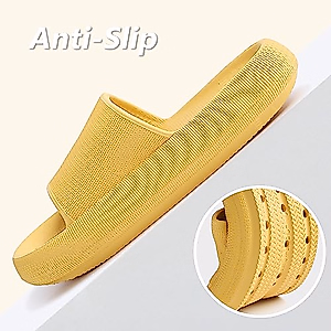 Menore Cloud Slippers for Women and Men Quick Drying, EVA Open Toe Soft Slippers, Non-Slip Soft Shower Spa Bath Pool Gym House Sandals for Indoor & Outdoor