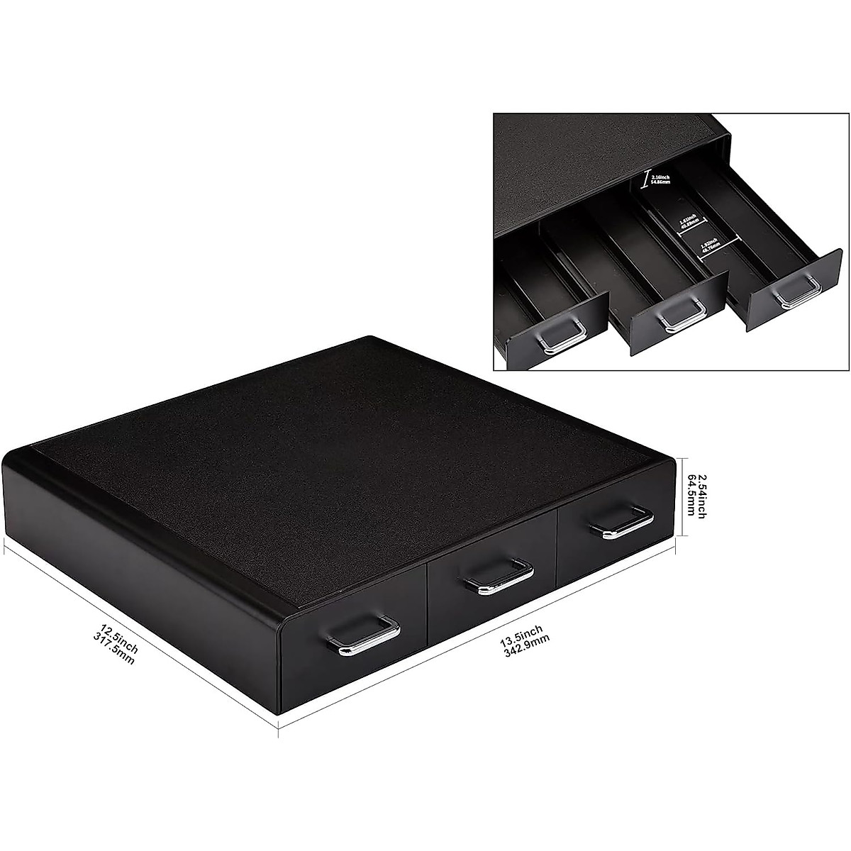 Amazon Basics Coffee Pod Storage Drawer for K-Cup Pods, 36 Pod Capacity, Black