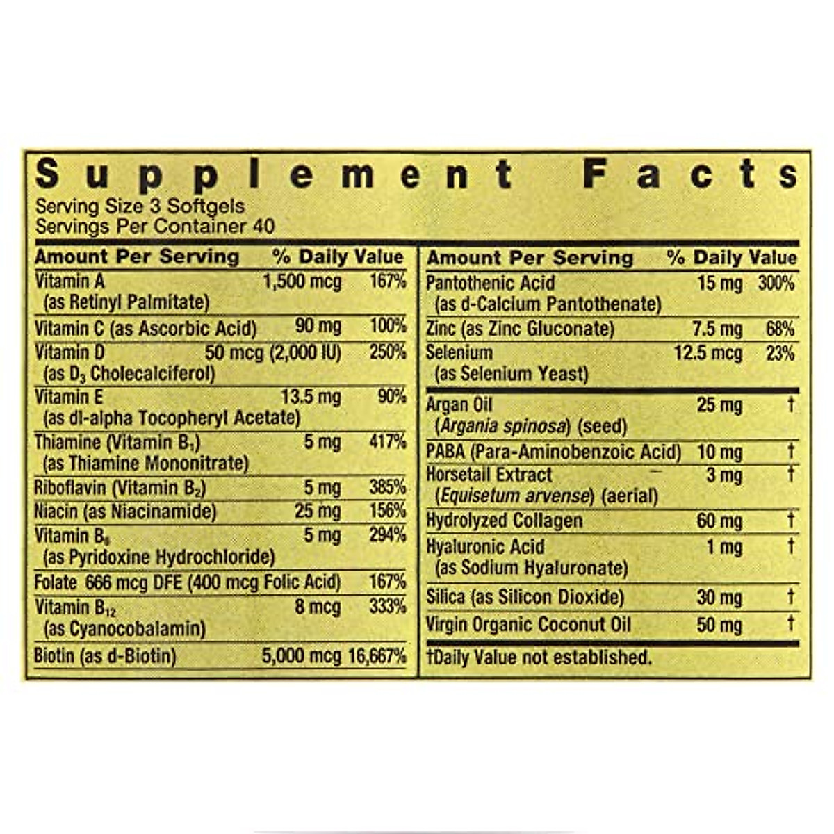 Revitalize Your Beauty with Spring Valley's. Includes Luall Fridge Magnetic + Spring Valley Hair, Skin & Nails Dietary Supplement