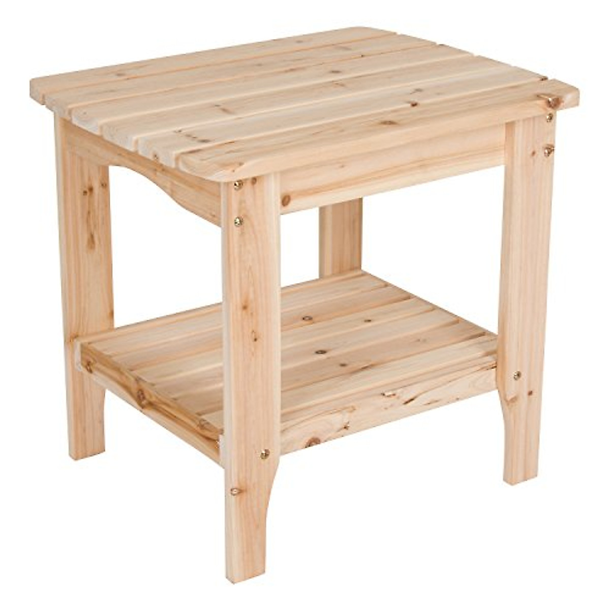 Shine Company 4103N Long Island Rectangular Patio Side Table – Natural