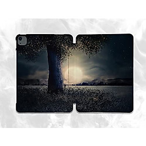 Kawaii Moonlight Night Tree case Compatible with iPad Mini Air Pro 7.9 8.3 9.7 10.2 10.9 11 12.9 inch Pattern Cover New 2022 2021 Trifold Stand 3 4 5 6 7 8 9 Generation 371 (12.9 Pro 3/4/5 gen)