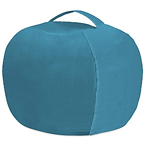 Posh Stuffable Kids Stuffed Animal Storage Bean Bag Chair Cover - Childrens Toy Organizer, X-Large 48" - Heather Teal
