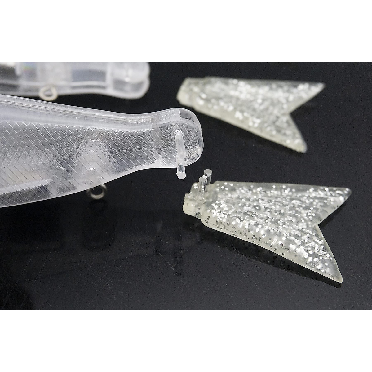 3PCS Unpainted Lure Blanks 51.74g 17.6cm with Free 7mm Eye Crankbait Simulation Blank Body Clear Hard Baits Trout Salmon Minnow Lure Popper Lures Topwater Freshwater 8085