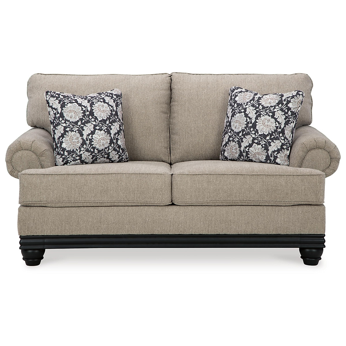 Signature Design by Ashley Elbiani Classic Loveseat for Living Room, Light Gray