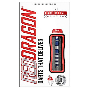 RED DRAGON Polaris: 22 gram Tungsten Professional Darts Set with Flights and Nitrotech Shafts (Stems)
