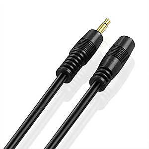 TNP 3.5mm Mono Extension (25FT) - 12V Trigger, IR Infrared Sensor Receiver Extension Extender, 3.5mm 1/8" TS Monaural Mini Mono Audio Plug Jack Connector Male to Female Cable Wire Cord