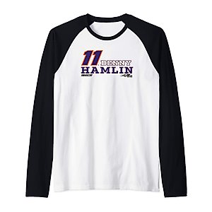 NASCAR - Denny Hamlin - Driver Raglan Baseball Tee