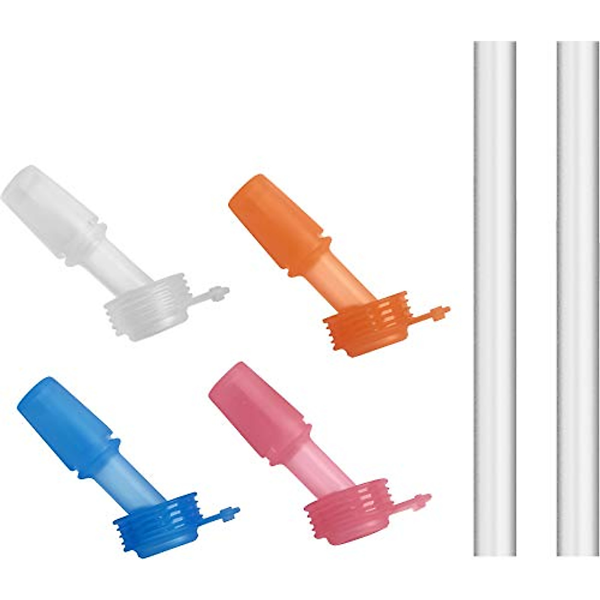 CamelBak eddy+ Kids 4-pack, Bite Valve & Straws, Multi Color