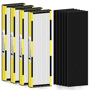 FLT4825 HEPA Filter B Replacement for Guar.dian Air Purifier AC4825 AC4300 AC4800 AC4900 AC4850, 4 HEPA Filter and 6 Pre-Filter