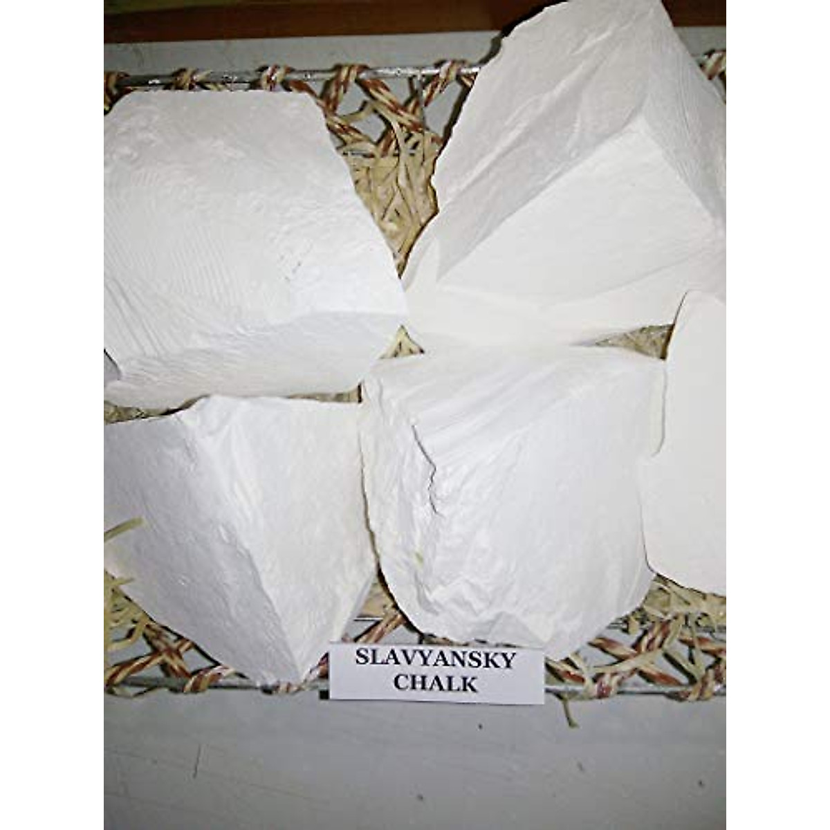 BEST Edible Chalk Slavyansky (8 Oz/250 gr.) - Chalk for Eating - Environmentally Friendly Chalk - Organic Chalk - Chalk Without Additives, No Impurities - Natural Chalk for Food - Lumpy Crunchy Chalk