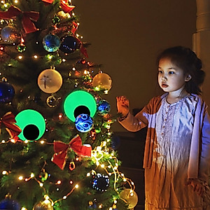 PETKNOWS Glow in The Dark Googly Eyes - Self Adhesive Craft Sticker, Large Sticky Eyes in 2", 3", 4" for DIY Decoration