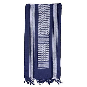 Fox Outdoor Products Tactical Shemagh, Navy/White