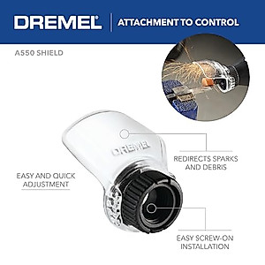 Dremel A550 Rotary Tool Shield Attachment Kit with 4 Accessories