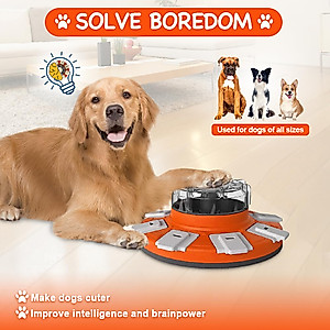Mankoda Dog Puzzle Toys, Slow Feeder Dog Bowls, Interactive Dog Toys for Boredom Buster and Mental Stimulation, Rotating Non-Slip Dog Food Dispenser for Small Dogs, Large Dogs and Puppy