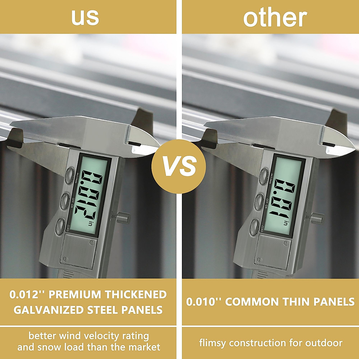 MUPATER 4x8 FT Outdoor Storage Shed with Lockable Door, Metal Lean to Shed Garden Tool Storage Shed House, Storage Shed Kit for Patio, Backyard, Lawn, Grey