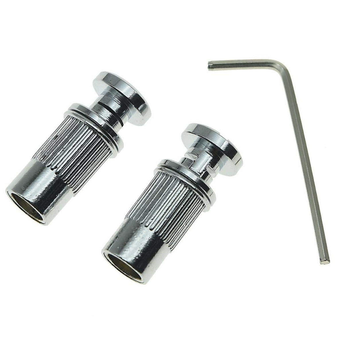 KAISH Guitar Locking Tailpiece Mounting Studs Locking Stop Bar Posts Wraparound Bridge Locking Posts Chrome