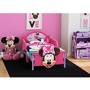 Delta Children 3D-Footboard Toddler Bed, Disney Minnie Mouse