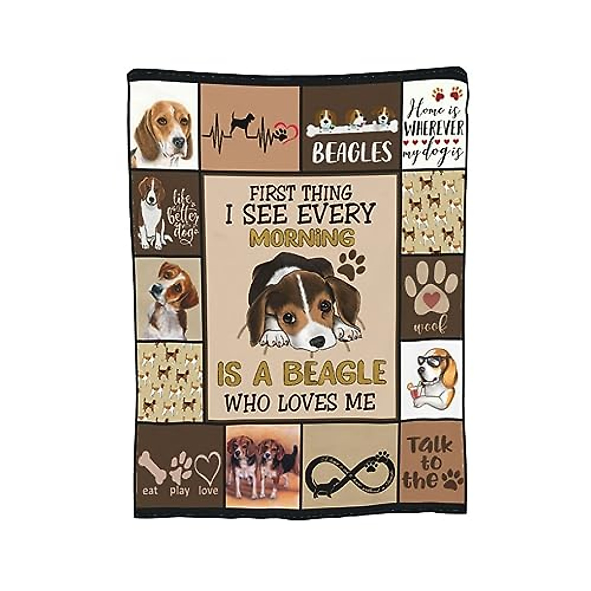 Dog Beagles Blanket Dog Gifts for Dog Lovers Fuzzy Plush Fleece Throw Blanket Super Soft Cozy Warm Beagle Stuffed Animal Dog Decor Blanket for Girls Boys Kids Women 40"X50"