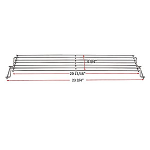 YIHAM 304SS 91288 Grill Warming Rack for Weber Spirit 200 Series with Side Control (Years 2009-2012) Spirit E-210, S-210, E-220, S-220 Gas Grill Upper Rack 23 3/4 inch Warming Grate KW426