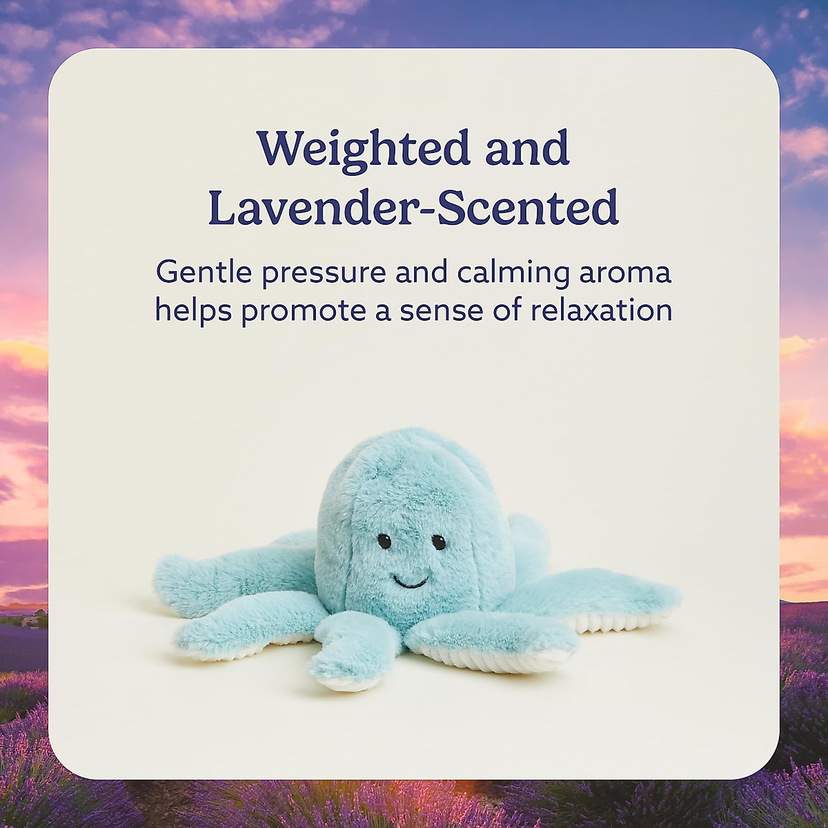 warmies Microwavable & Weighted Stuffed Animals, Octopus - Heated Stuffed Animal Plushie for Warmth & Comfort - Cute Soft Plush Toys for Adults & Children (Boys, Girls, Babies & Toddlers)