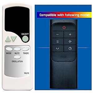 GENGQIANSI Replacement Remote Control for Dreo Tower Fan DR-HTF004 DR-HTF004S DR-HTF005 DR-HTF005S DR-HTF007 DR-HTF007S DR-HTF001 DR-HTF001S DR-HTF002 DR-HTF002S DR-HTF003
