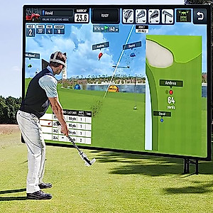 DGPCT VR Golf Club for Oculus Quest 2, Alluminum Golf Club Attachment Compatible with Oculus Meta Quest 2, with 1: 1 Sleeve, Counterweight and Realistic Rubber Grip