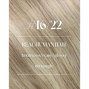 Sunny Sew in Hair Extensions Blonde Hair Extensions Weft Real Human Hair Dark Ash Blonde Mix Golden Blonde Weft Hair Extensions Human Hair Blonde Sew in Human Hair Extensions for Wedding 18inch 100g