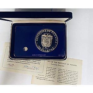 PA 1976 Republic of Panama Proof Coins Simon Bolivar .925 Silver Box & COA Proof