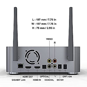 Zidoo Z10 Pro 4K Media Player, Realtek 1619DR 2G+32G 4K HDR Android 9.0 TV Box Supporting All HDR Technology, WiFi and Ethernet, NAS and PC, HDD Bay up to 14TB Set Top Box