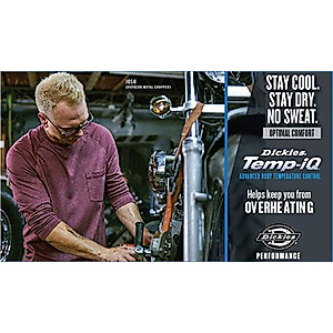 Dickies mens Short Sleeve Performance Cooling Tee T Shirt, Hunter Heather, Large US