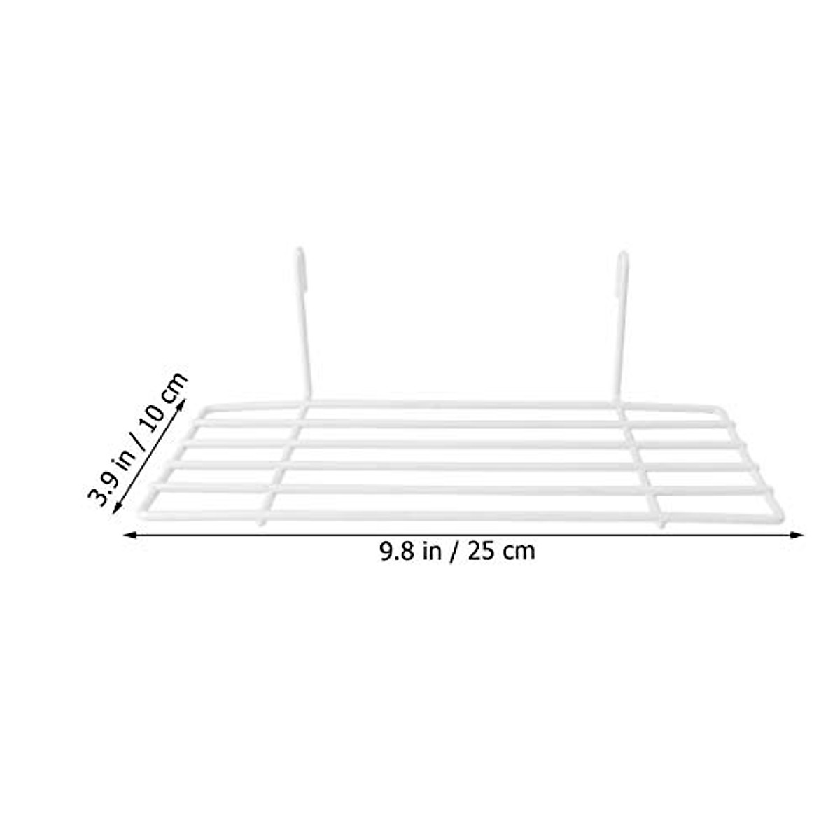 VILLCASE Black Shelf Parrot Grid Iron Frame, Hanging Iron Frame Shelf Bird Perch Grid Wall Shelf Simple Wall Decoration for Pet Parrot Bird Parakeets Cockatiels Perching (White) 1PCS Black Decor