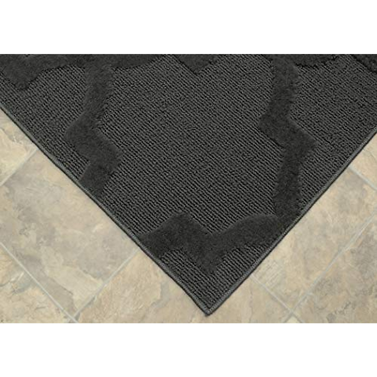 Garland Rug Quatro 6 ft. x 9 ft. Area Rug Cinder Gray