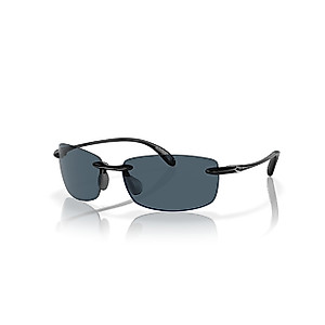 Costa Del Mar Unisex Sunglasses Shiny Black Frame, Gray Lenses, 60MM