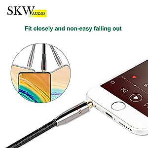 SKW Aux Cable for Car(Hi-Fi Sound),3.5 mm to 3.5 mm Aux Cord/Stereo Audio Cable/Audio Jack Cable/Headphone Cable for Home Stereo,iPhone,iPod,IPad,Echo Dot,Sony & More 3.2ft/1M