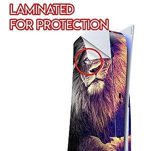 ITS A Skin Skins Compatible with Sony Playstation 5 Console Disc Edition - Protective Decal Overlay Stickers wrap Cover - Proud Lion