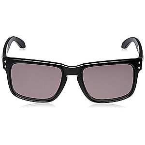 Oakley Holbrook Sunglasses 57MM Matte Black Frame/Warm Grey Lens, Casual