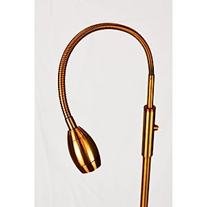 daylight24 Patented Focus Adjustable LED Beam Floor Lamp with Gooseneck for Reading, Crafting or Hobby
