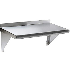Heavy Duty Stainless Steel Wall Mount Shelf 12 x 24 - NSF