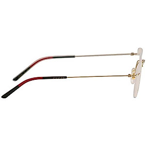 Gucci GG 0399O 002 Light Gold Metal Rimless Eyeglasses 56mm