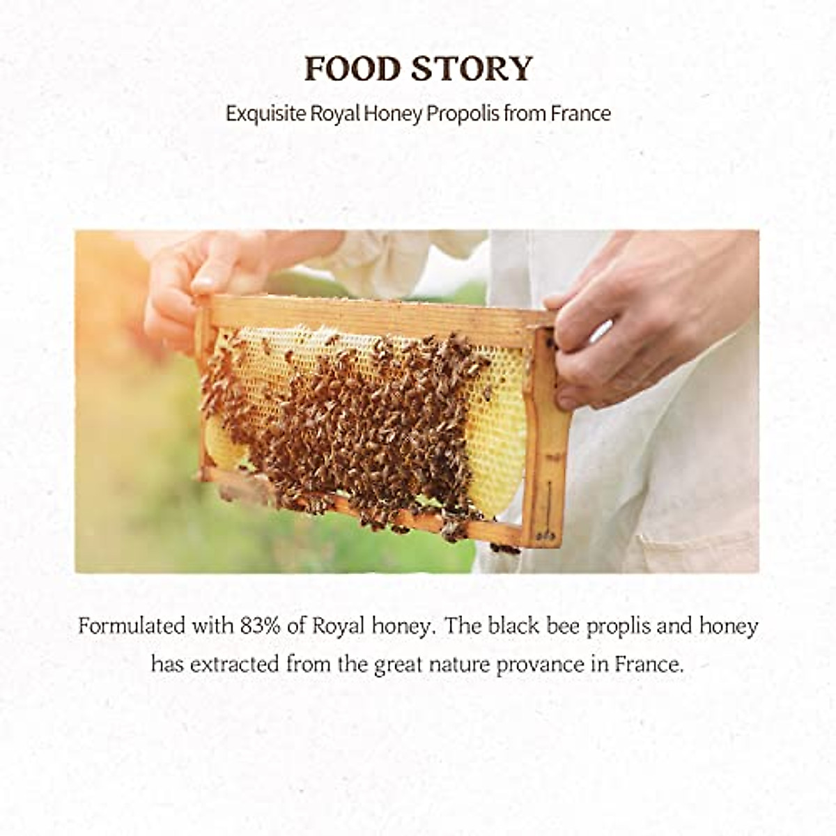 SKINFOOD Royal Honey Propolis Enrich Barrier Cream - 50% Black Bee Propolis & Royal Jelly Extract Face Cream - Propolis Serum for Skin - Royal Essence Facial Cream - 2.13 Fl. Oz (63 mL)