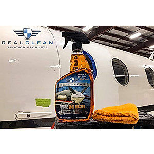 RealClean Aircraft Detailing Supplies/Exhaust Soot Remover/Aircraft Cleaning Supplies/Turbine Soot Master Created by Professional Aircraft Detailers- 32 oz Spray Bottle